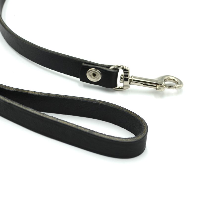 Lesa caine talie mare, din piele, latime 2 cm - Zgarda